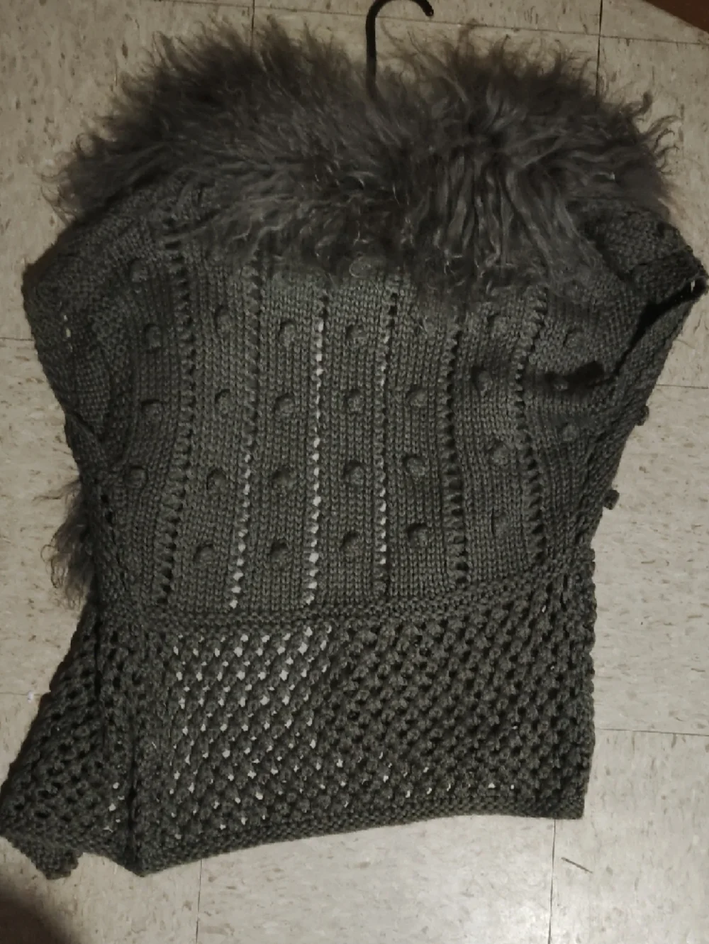 Dolce Cabo | Sweaters | Dolce Cabo Mongolian Furcable Knit Vest | Poshmark